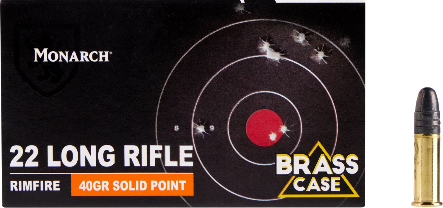 Monarch .22 LR 40-Grain Rimfire Ammunition - 50 Rounds - academy ...