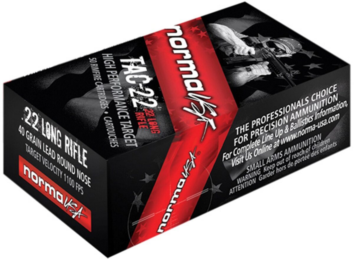 Norma USA TAC-22 .22LR Rimfire Ammunition - 50 Rounds - academy ...