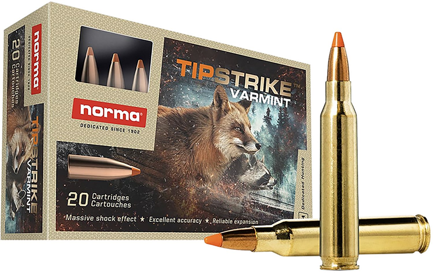 Norma USA Varmint Polymer Tip 223 Remington 55-Grain Centerfire Rifle ...