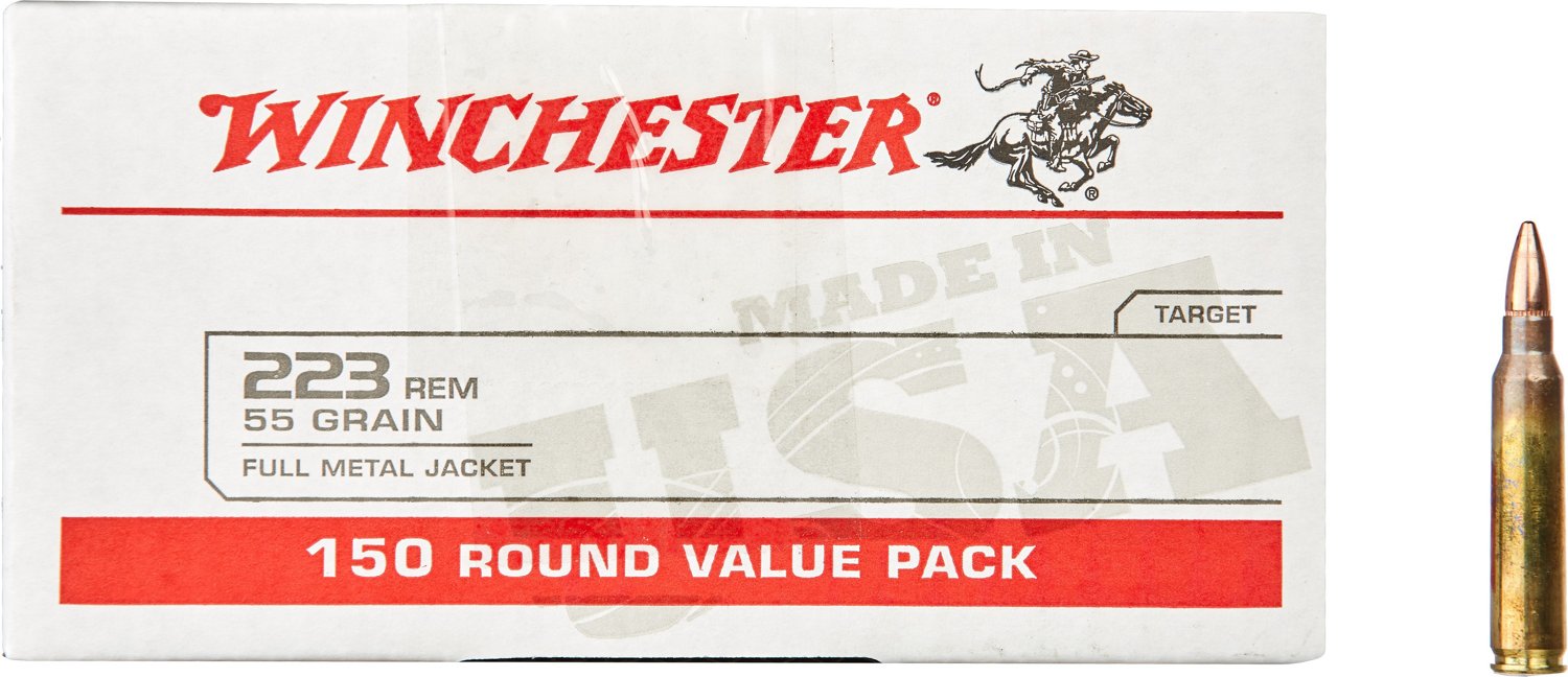 Winchester .223 Remington 55-Grain FMJ Rifle Ammunition - academy firearms depot